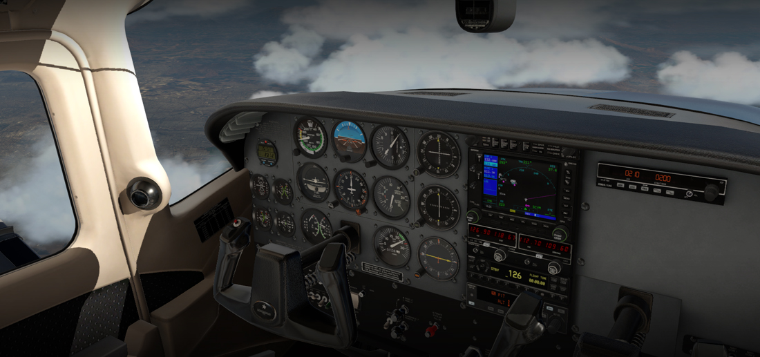Cessna 206 Cockpit